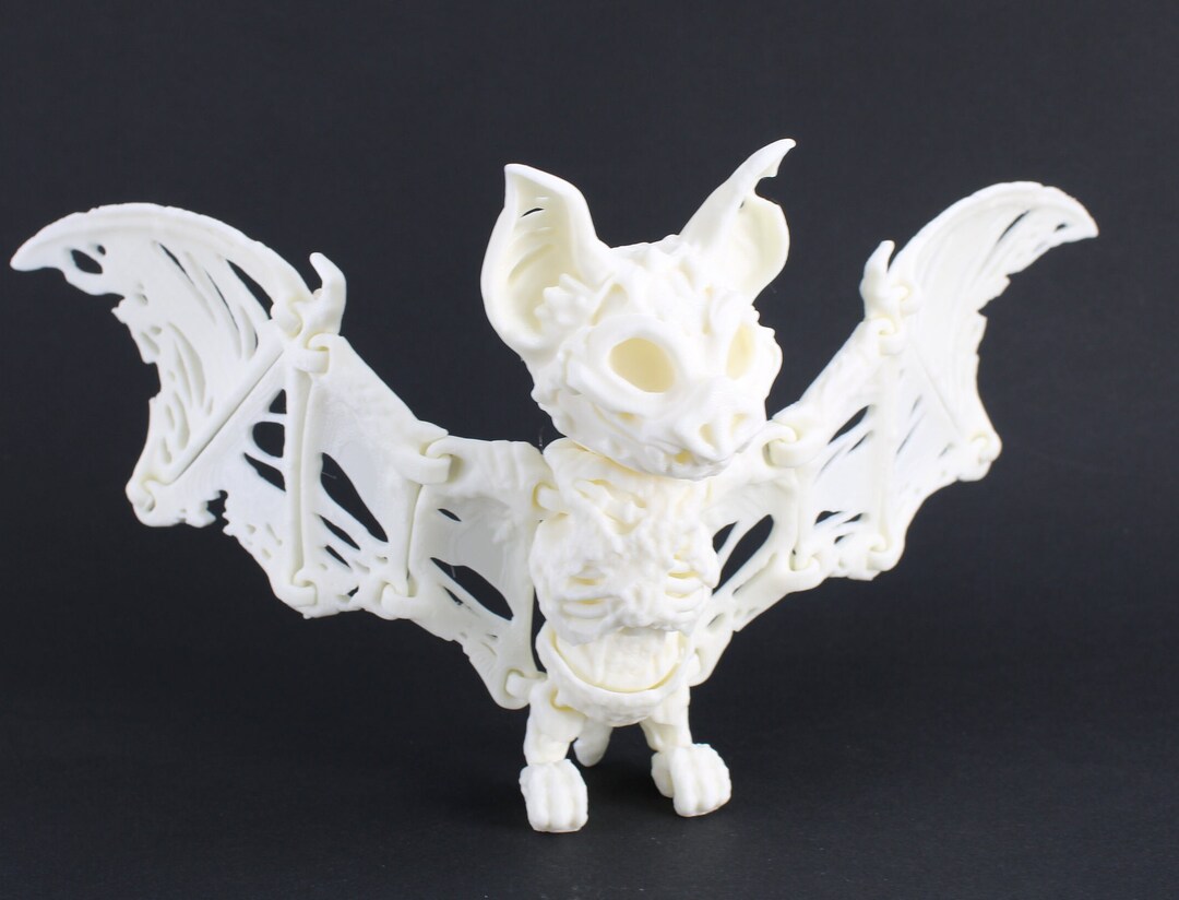 3D Printed Bat Toy Zombat Zombie Fruit Bat With Flexible - Etsy