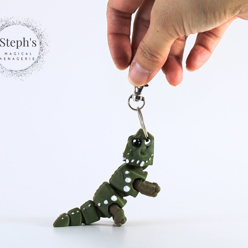 Articulated Dragon Keychain - Etsy