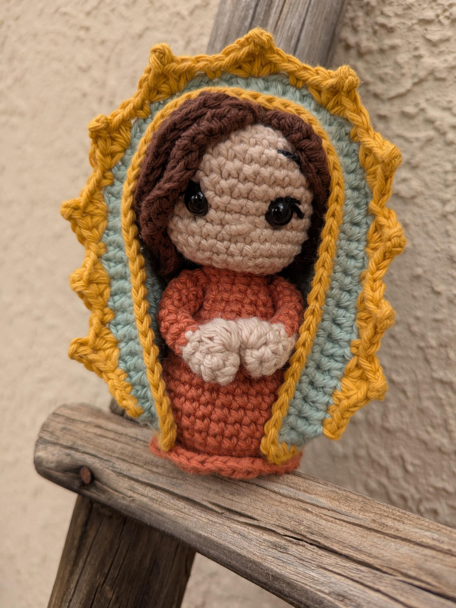 Crochet Virgin Religious Doll Virgencita - Etsy