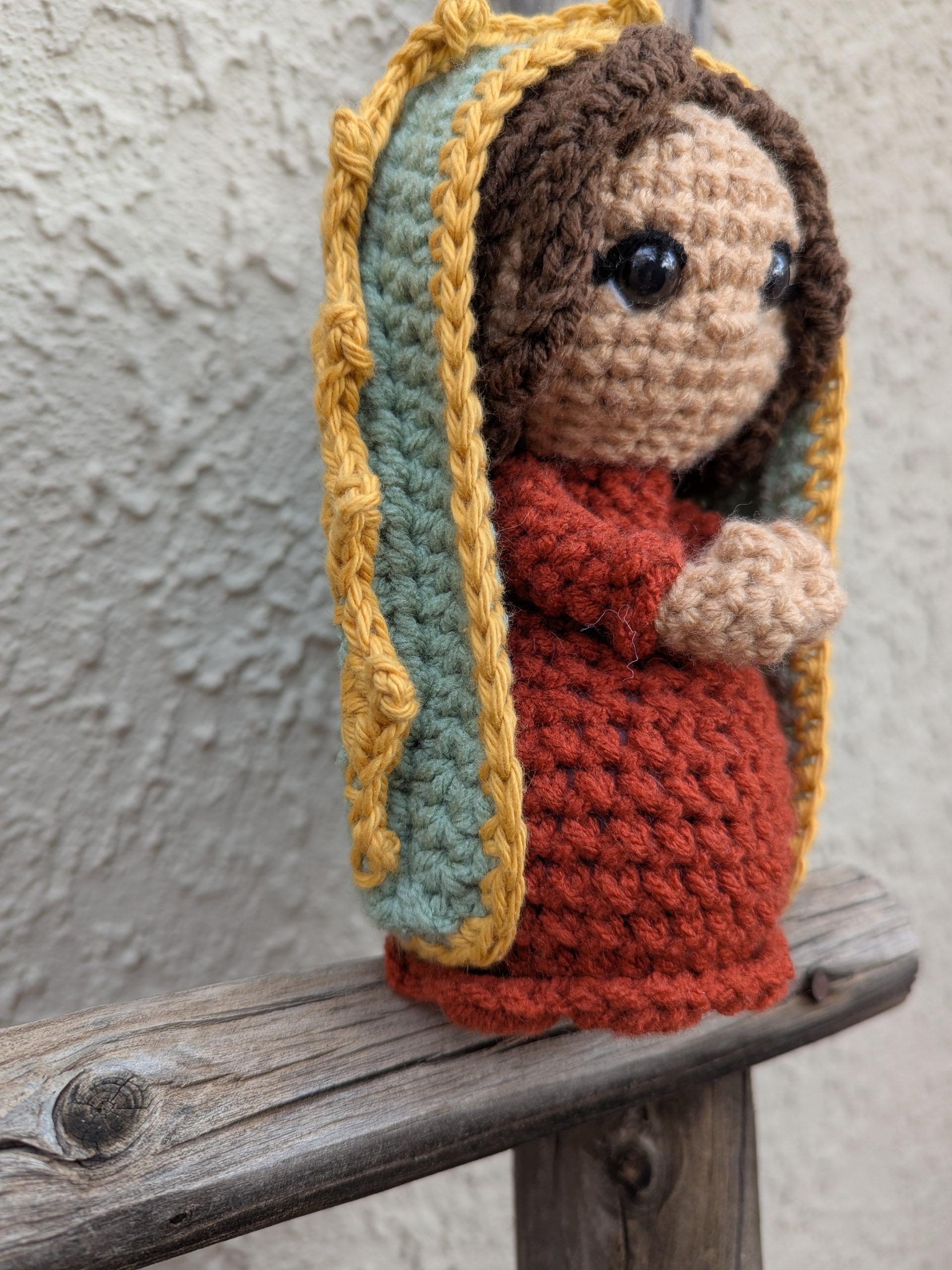 Crochet Virgin Religious Doll Virgencita - Etsy