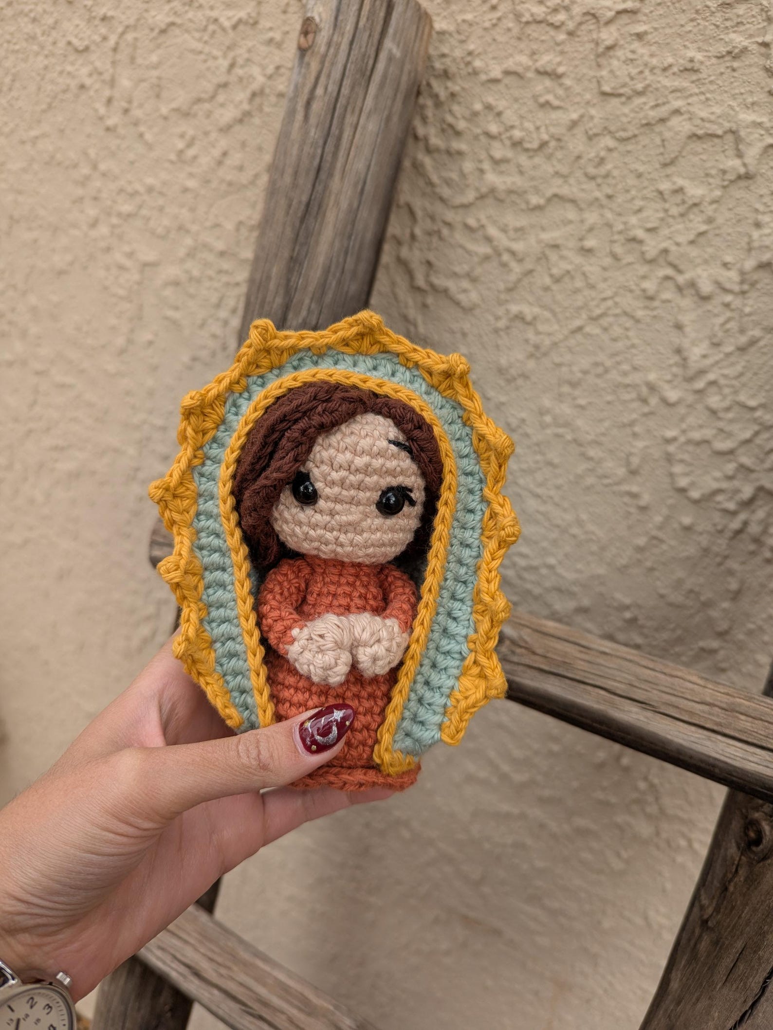 Crochet Virgin Religious Doll Virgencita - Etsy