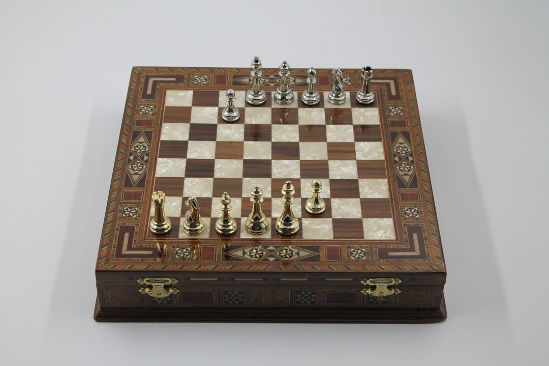 12 Storage Chess Set Traveler Chess Decorative Chess Set - Etsy