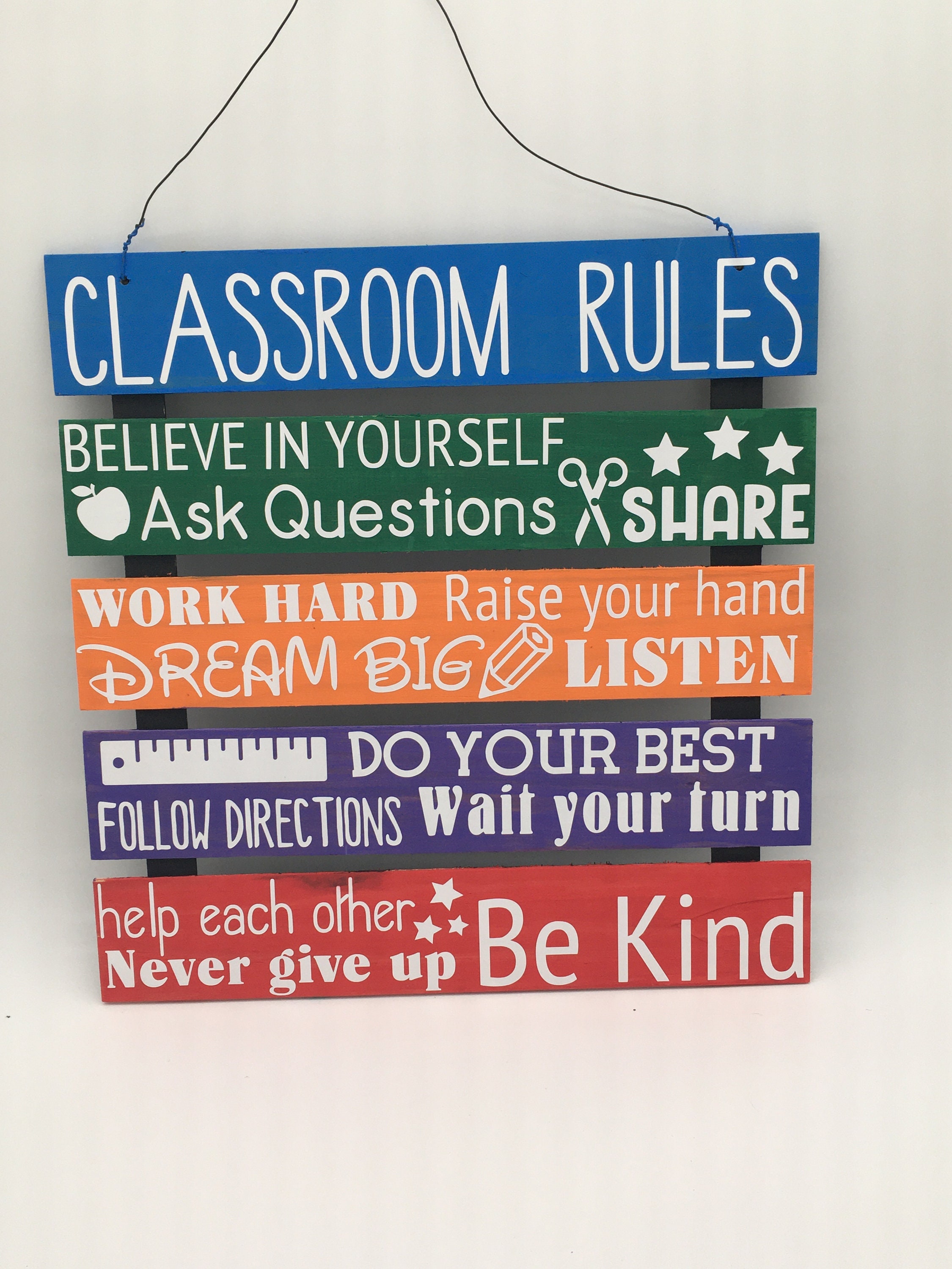 Classroom Rules Sign Etsy