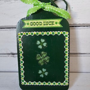 St. Patrick's Day Decor, Decorative Mini Cutting Board, Shamrocks ...