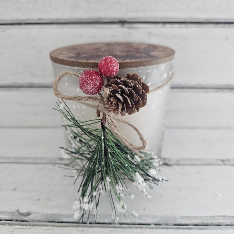 Decoupage Candles Glass Jar - Etsy