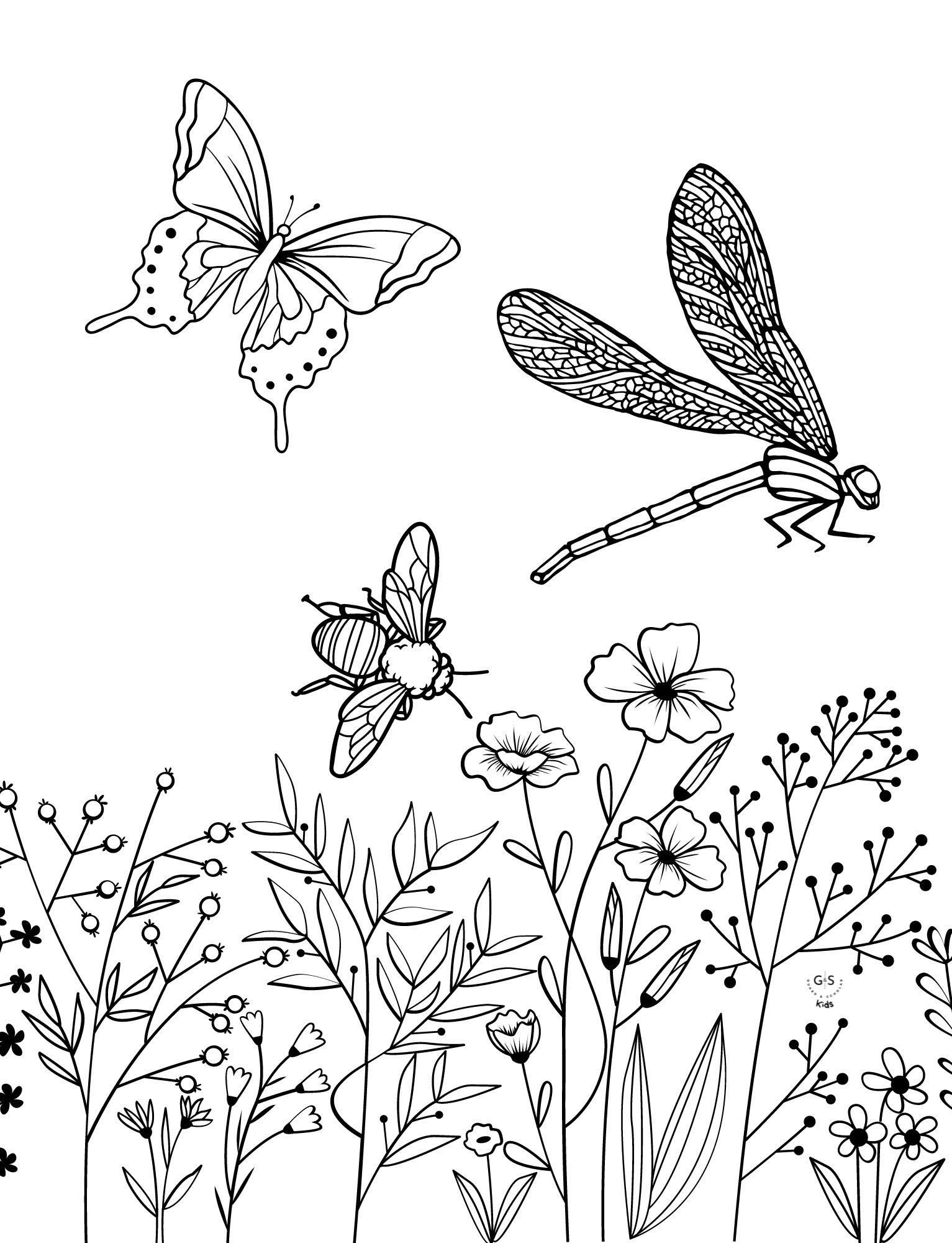 BUGS Coloring Sheets (set 2) for Ages 4-adult - Etsy