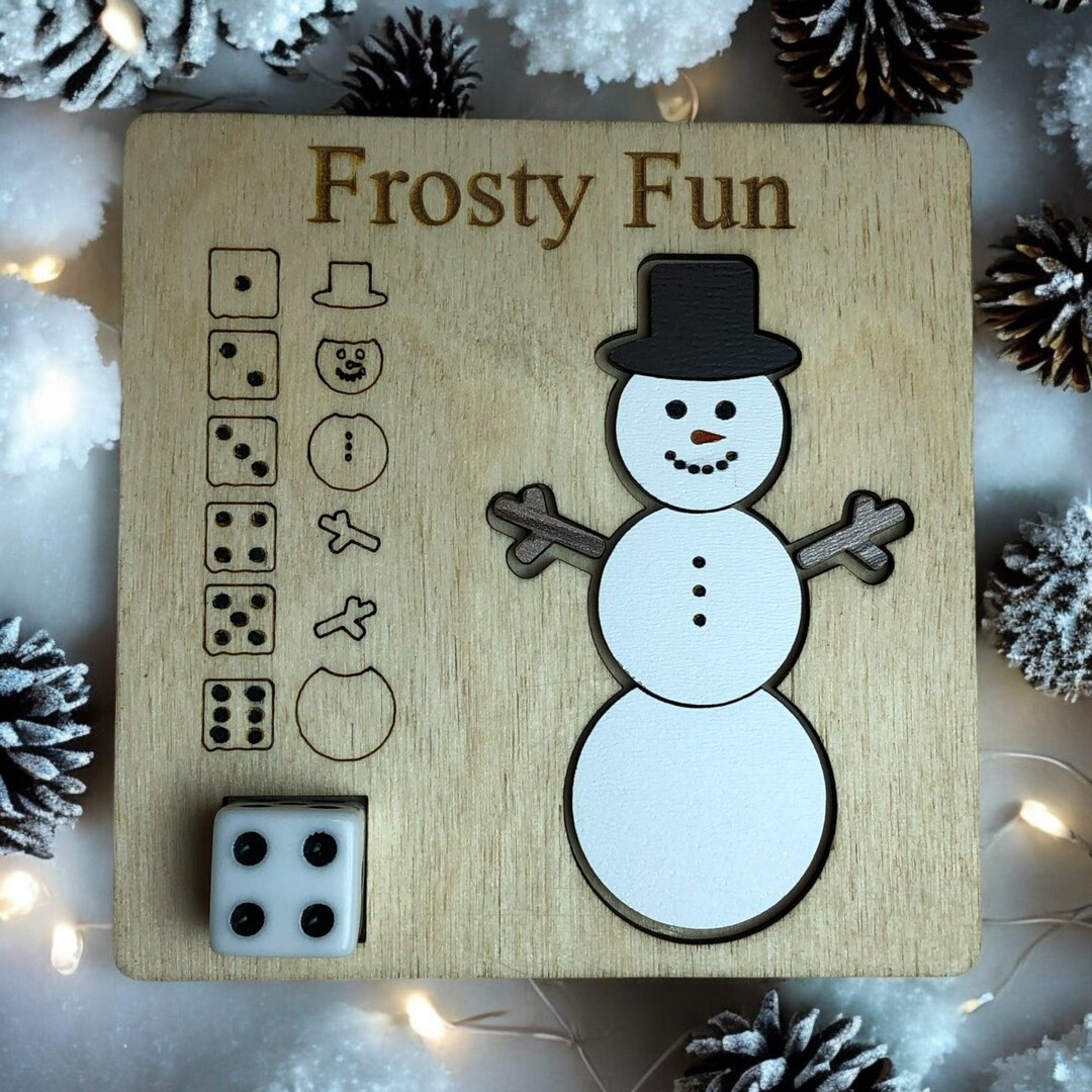 Frosty Fun Dice Game, Family Game Night, Dice Game for the Whole Family ...