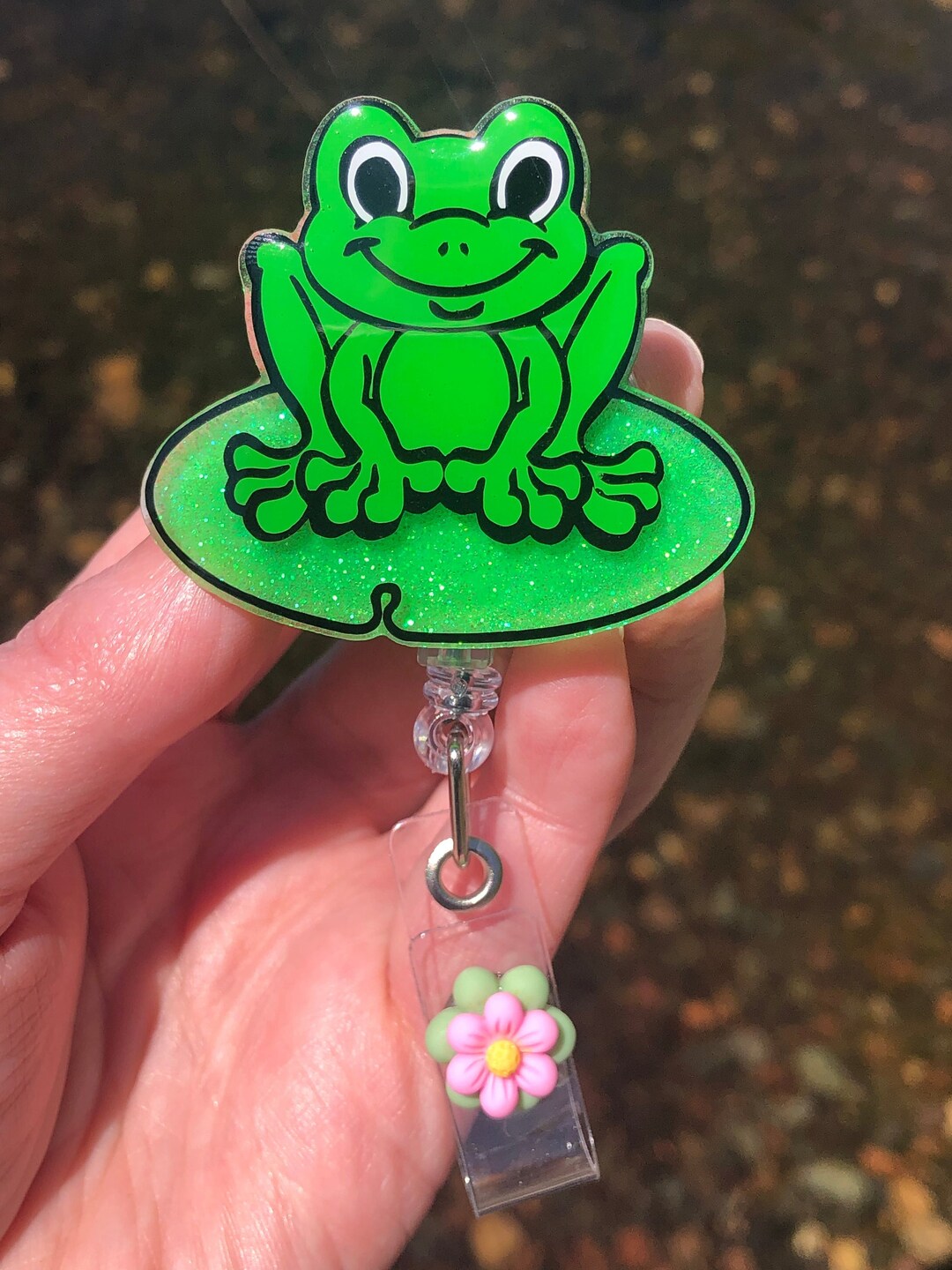 Frog Badge Reel Frog Retractable Badge Reel Clinic Badge - Etsy