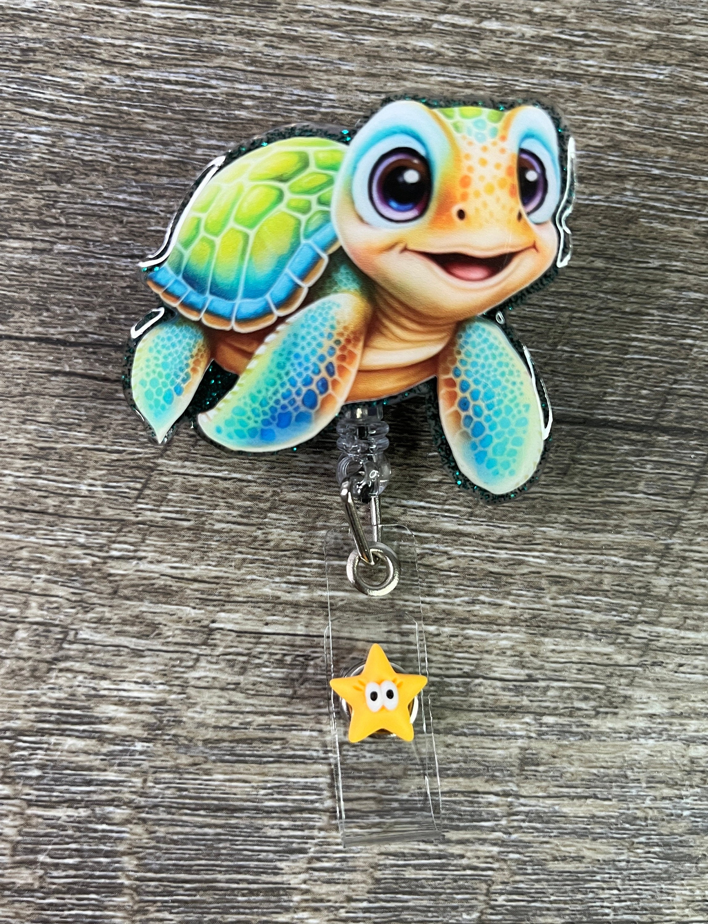 Sea Turtle Badge Reel Sea Turtle Turtle Badge Reel - Etsy