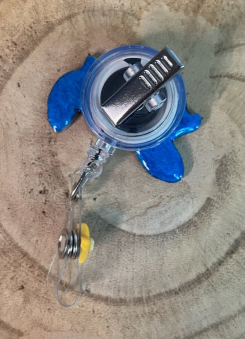 Sea Turtle Badge Reel Sea Turtle Badge Pink Sea Turtle - Etsy