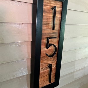 New! Beautiful Street Number House Sign Handcrafted - Etsy