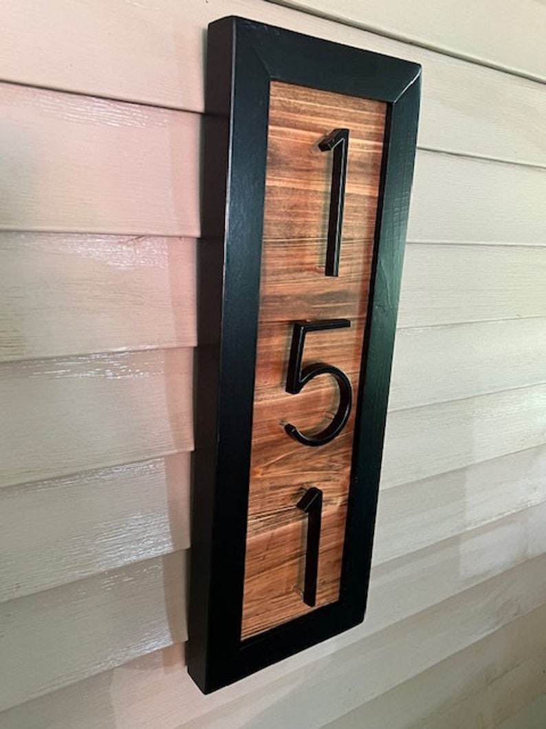 New! Beautiful Street Number House Sign Handcrafted - Etsy