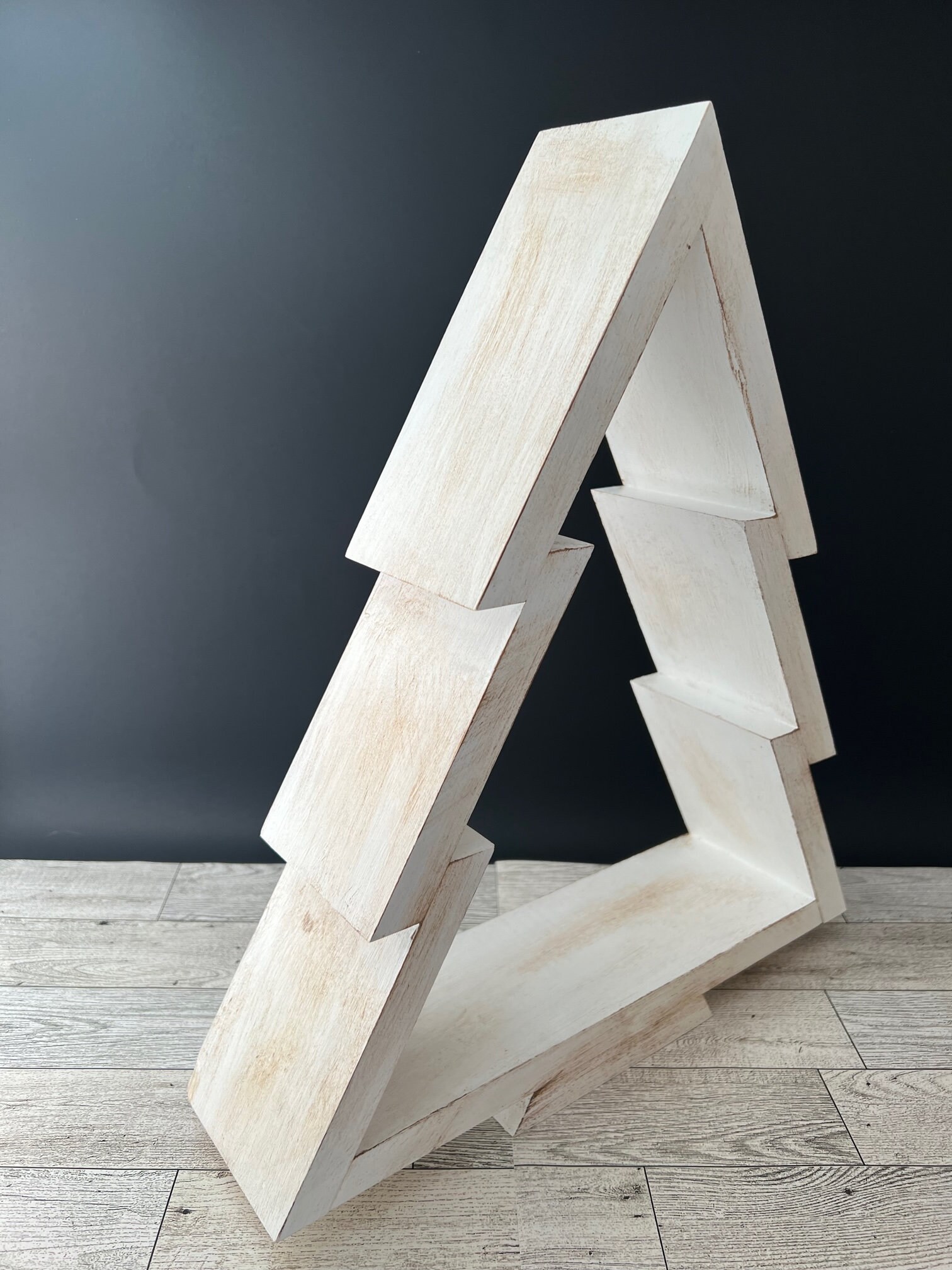 Wooden Christmas Tree Solid Pine Handcrafted Christmas Decor ...