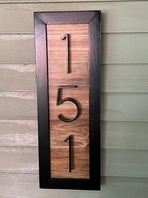 New! Beautiful Street Number House Sign Handcrafted - Etsy