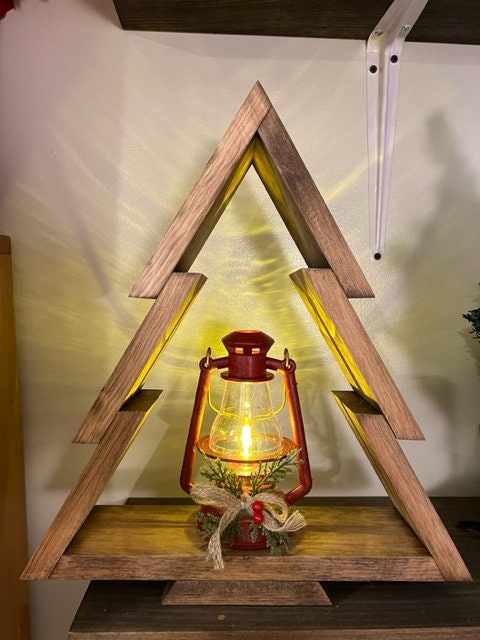 Wooden Christmas Tree Solid Pine Handcrafted Christmas Decor ...