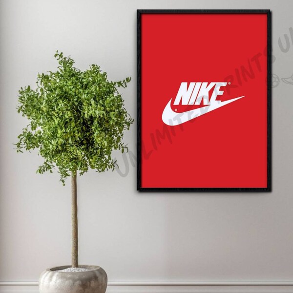 Nike Framed Poster - Etsy UK