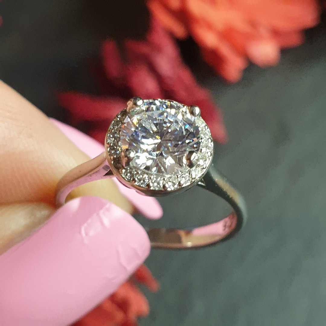 1ct Engagement Ring Engagement Ring last Size US6/ UK L - Etsy