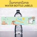 Summer Celebration/summertime Glossy Labels/ Water Bottle Labels/summer ...