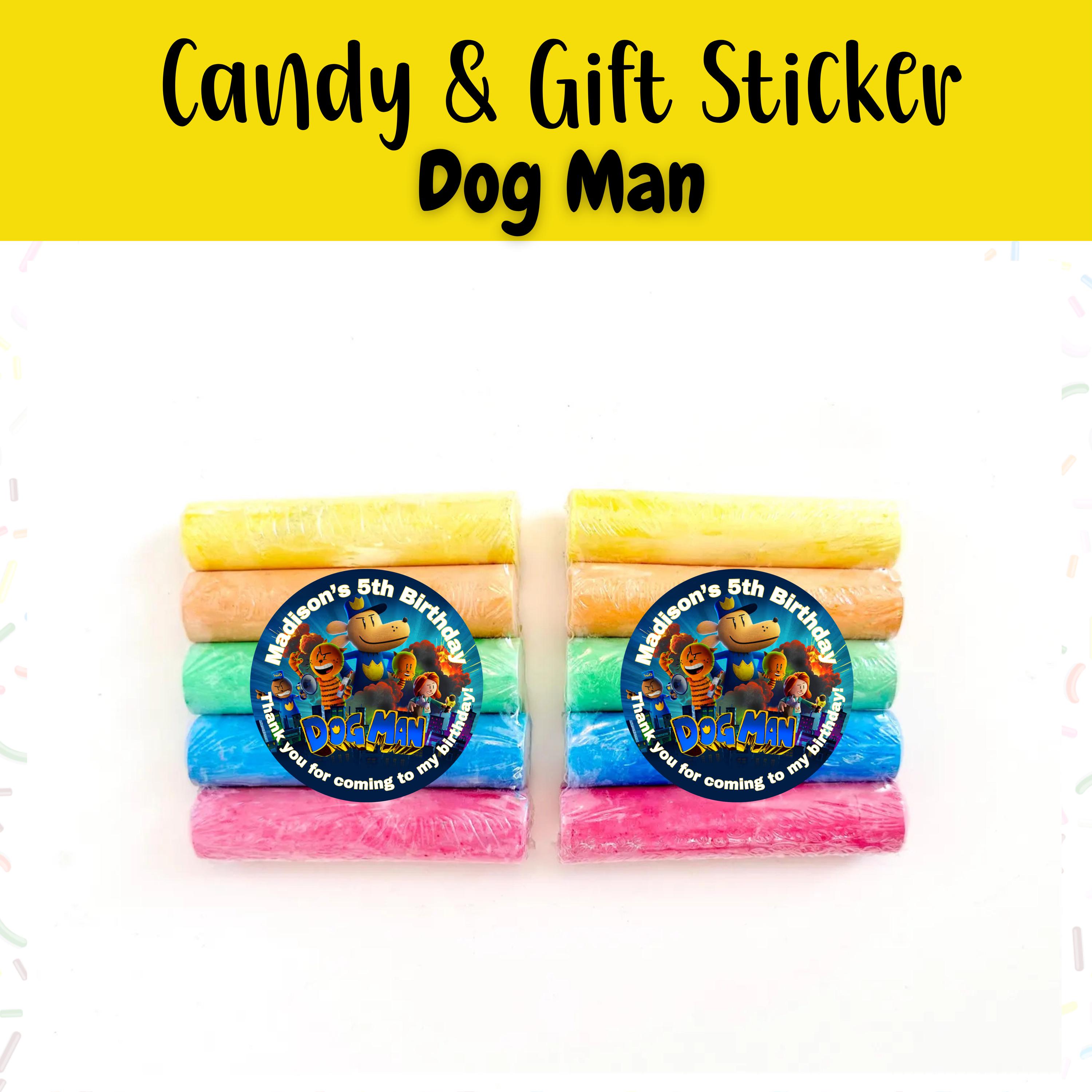 Dogman/dogman Party Decor/gift Circle Sticker/ Gift Favors ...