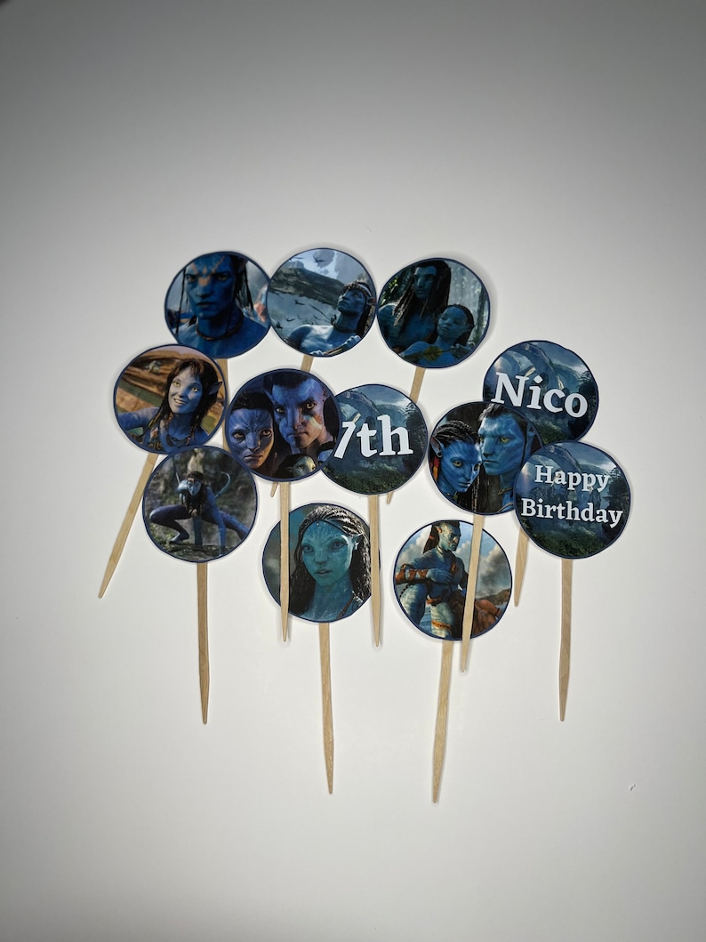 Digital Avatar Cupcake Toppers/ Printable/toppers/ Canva Editable ...