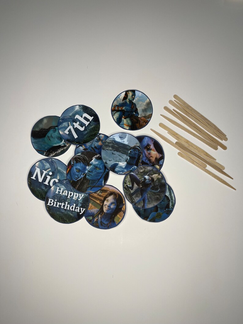 Digital Avatar Cupcake Toppers/ Printable/toppers/ Canva Editable ...