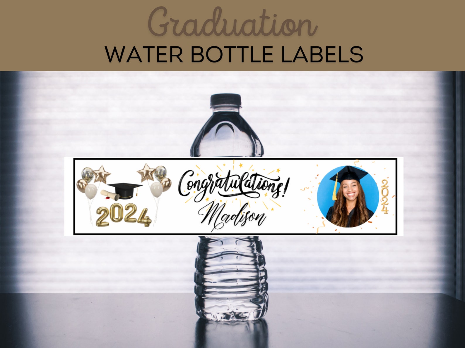 Graduation Water Bottle Label Graduation Party Water Bottle Label ...