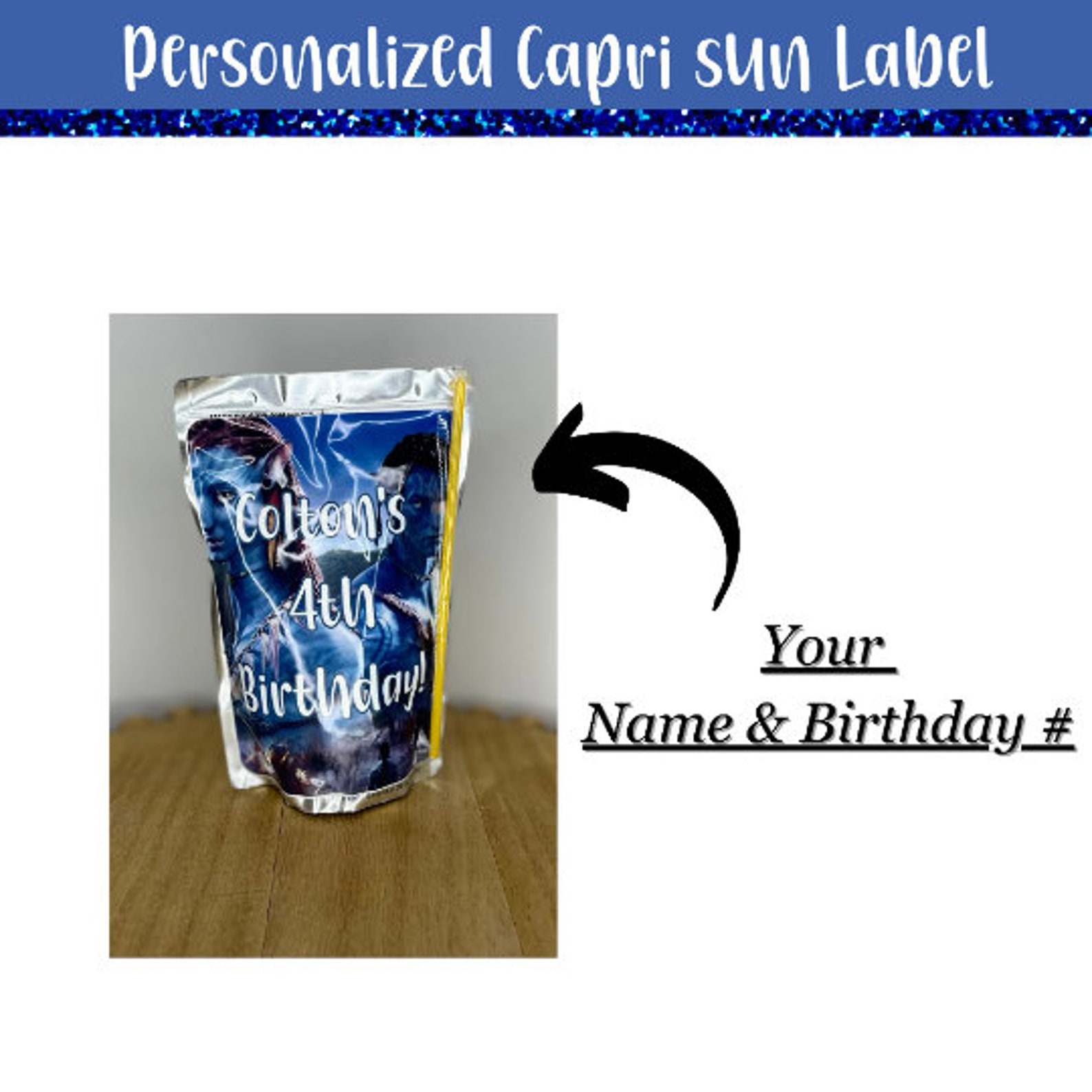 Avatar Capri Sun Labels, Avatar Party Decoration, Capri Sun Labels ...