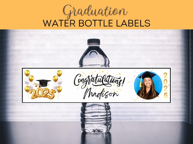 Graduation Water Bottle Label - Graduation Party Water Bottle Label ...