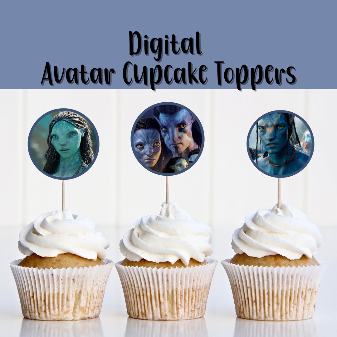 Digital Avatar Cupcake Toppers/ Printable/toppers/ Canva Editable ...