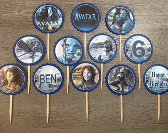 Digital Avatar Cupcake Toppers/ Printable/toppers/ Canva Editable ...