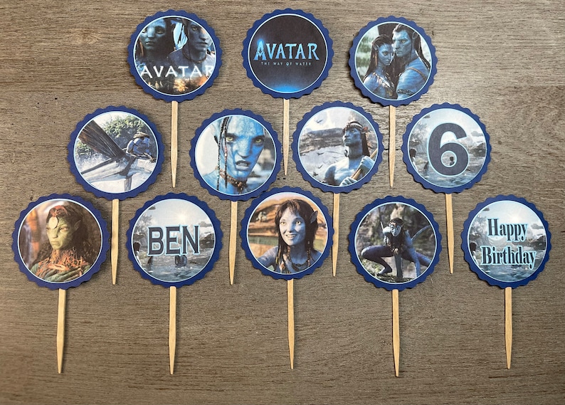 Avatar Toppers/ Avatar the Way of Water/avatar/ Avatar Birthday Favors ...