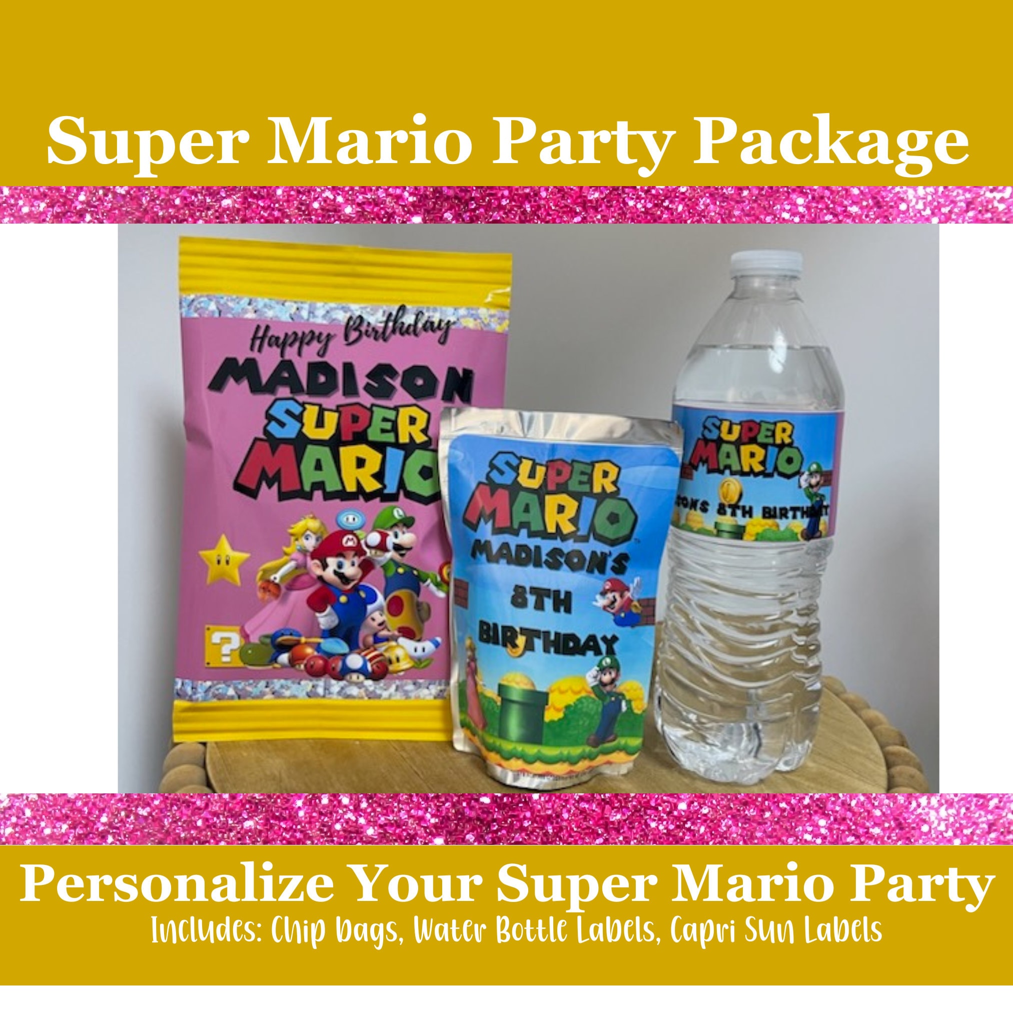 Super Mario Party Package/ Party Package/ Birthday Party/ Peaches Party ...