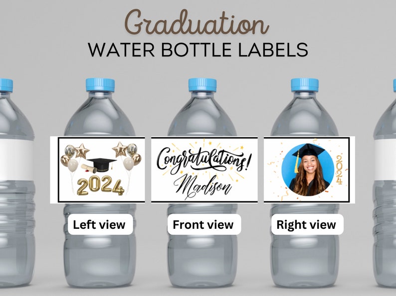 Graduation Water Bottle Label Graduation Party Water Bottle Label ...