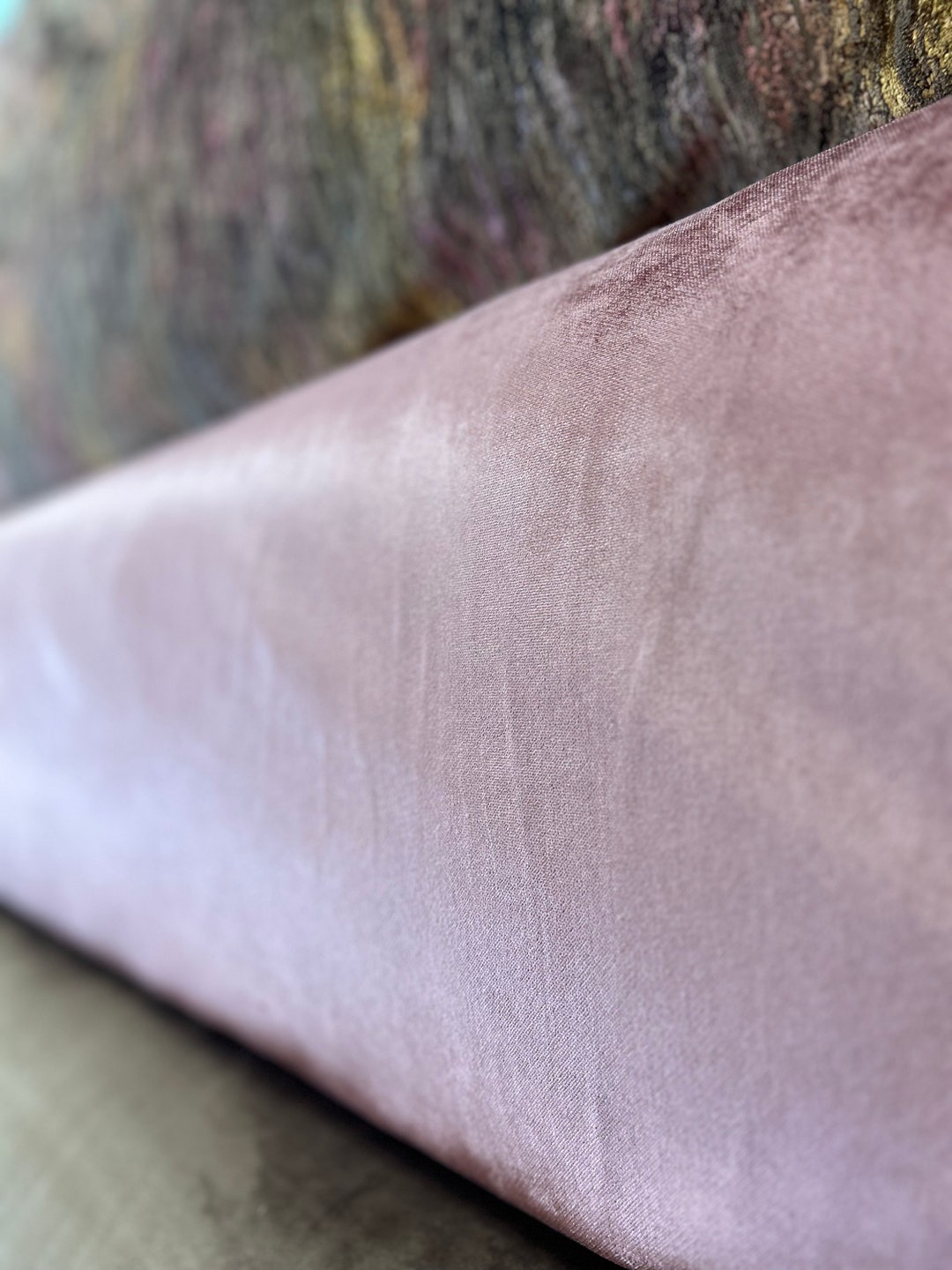 Plain Salmon Rose Velvet Fabric by the Yard Turkish, Solid Color Cut ...