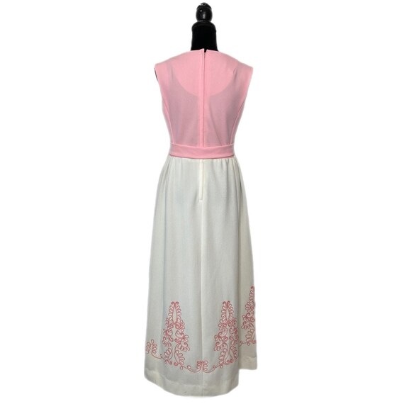 Vintage 1960's Edith Flagg Pink and White Sleeveless … - Gem