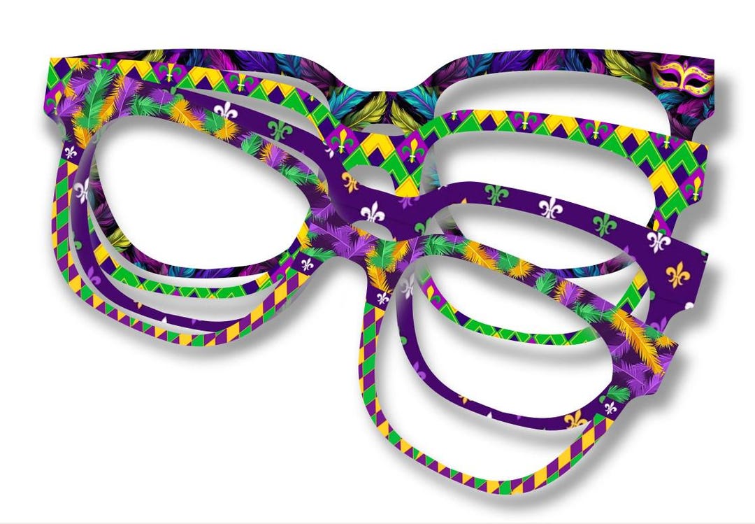 Mardi Gras Toppers: Vibrant Frames, Laissez Les Bons Temps Rouler - Etsy