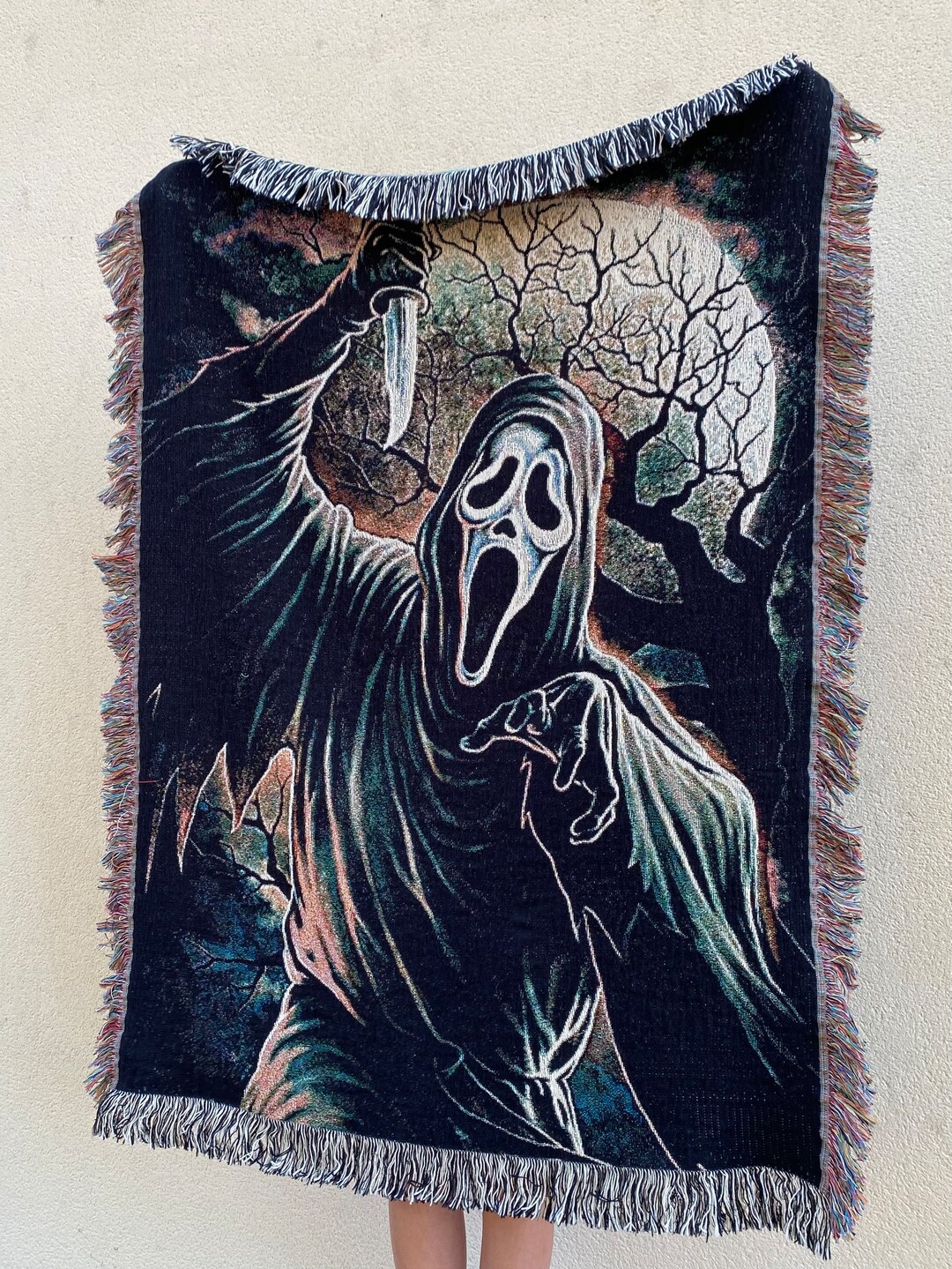 Movie Retro Scream Horror Woven Blanket Tapestry Wall Art Decor - Etsy