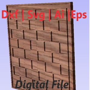 DXF Alternate Square Chess Board/ CNC Router Chessboard File/ SVG Chess ...