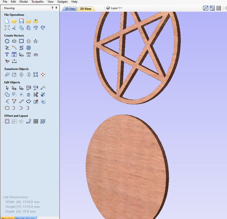 DXF Pentagram/ DXF Pentagram Shelf/ DXF Crystal Shelf/ Svg Pentagram ...