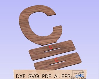DXF Freestanding 100cm Letter A / CNC Router Cut File/ SVG/ Pdf ...