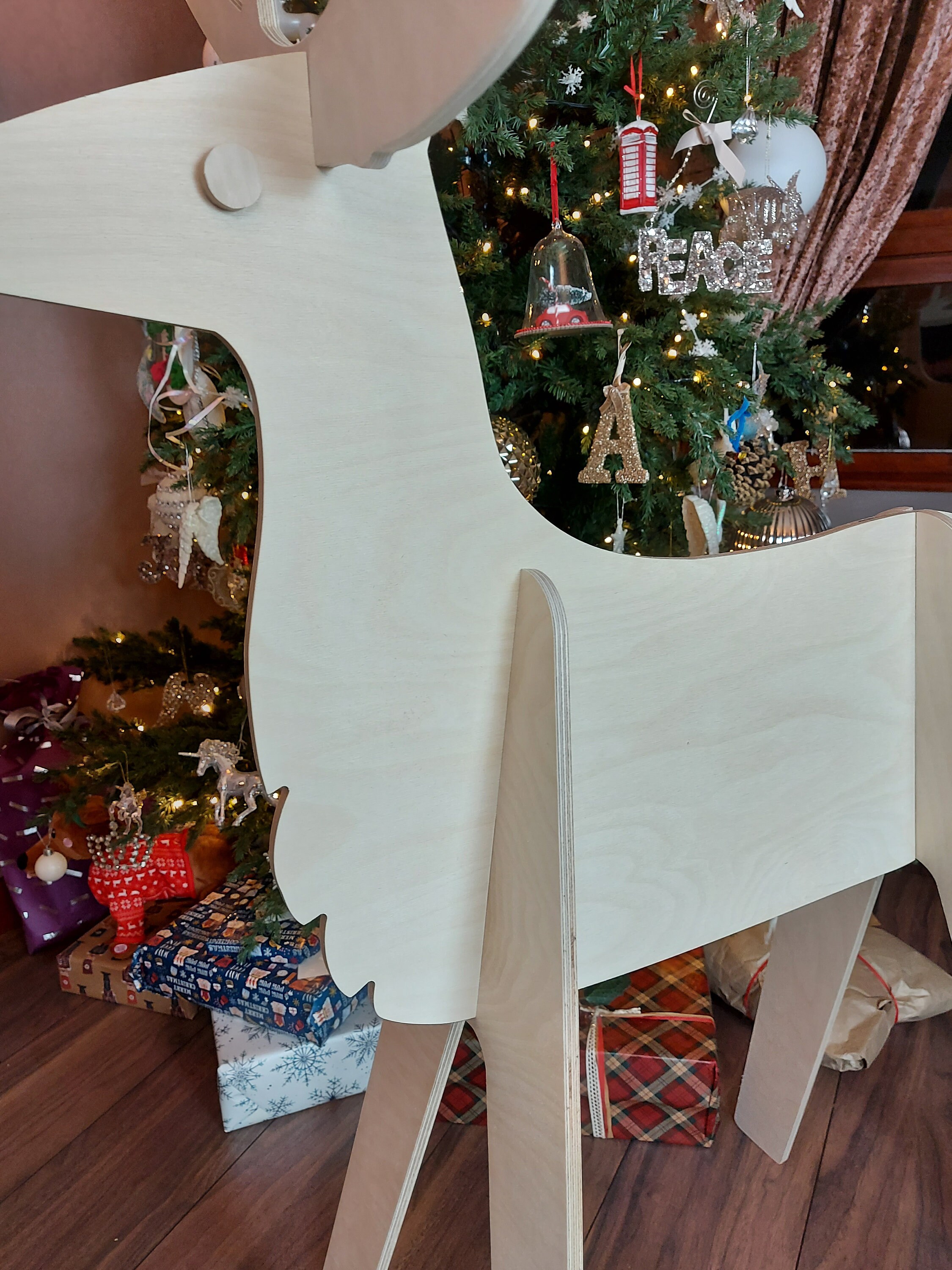 DXF Slot Together Reindeer/ Digital File Reindeers/ SVG Freestanding ...