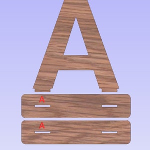 DXF Freestanding 100cm Letter A / CNC Router Cut File/ SVG/ Pdf ...