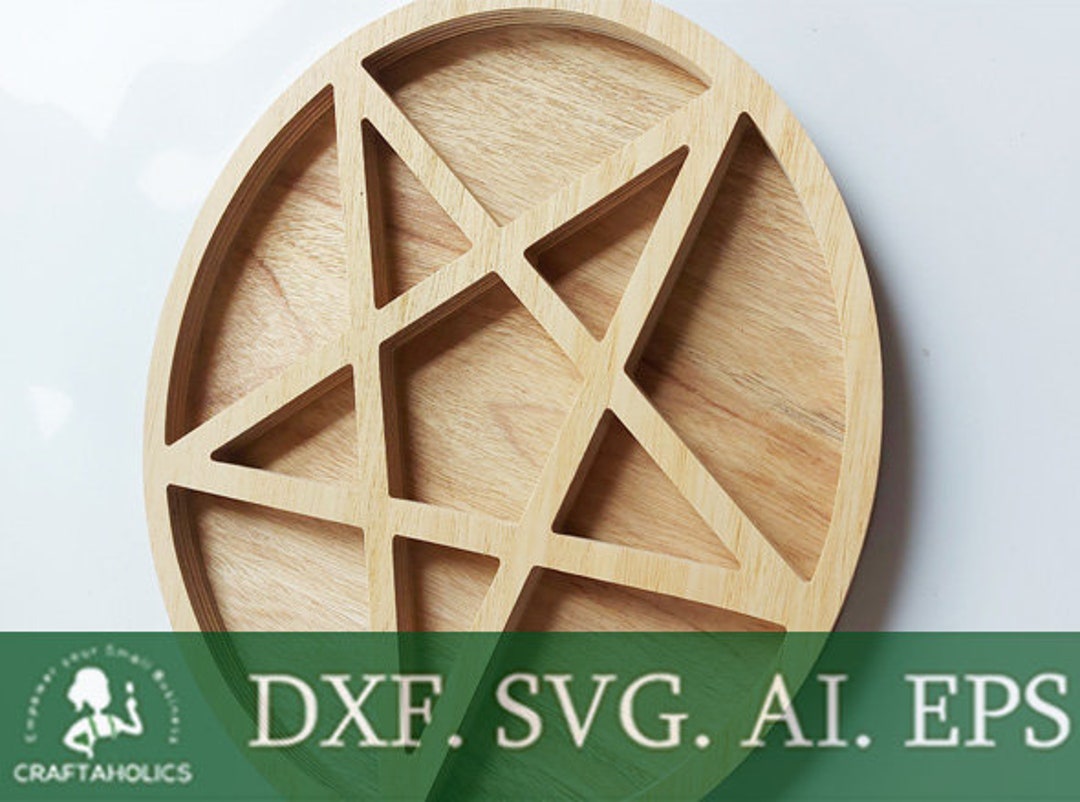 DXF Pentagram/ DXF Pentagram Shelf/ DXF Crystal Shelf/ Svg - Etsy