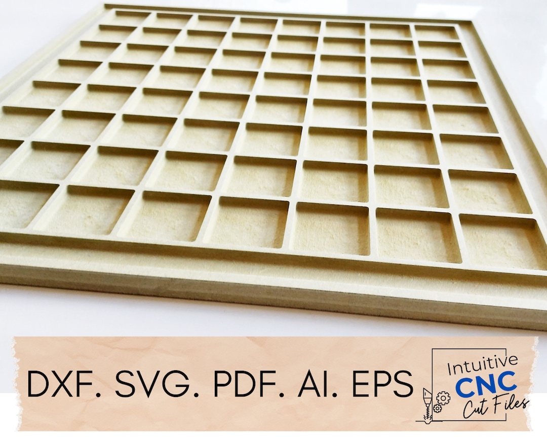 DXF Chess Board/ CNC Router Chessboard File/ SVG Chess Board/ Pdf Chess ...