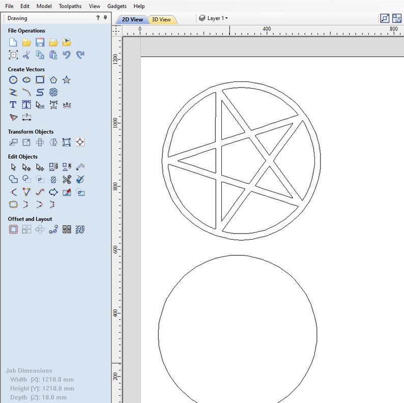 DXF Pentagram/ DXF Pentagram Shelf/ DXF Crystal Shelf/ Svg Pentagram ...