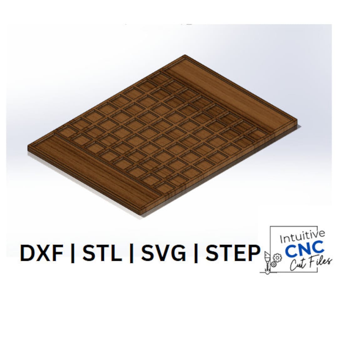 DXF Chess Board | STL Chess Board | CNC Router Chessboard File / 3D ...