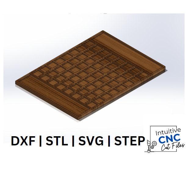DXF Chess Board | STL Chess Board | CNC Router Chessboard File / 3D ...
