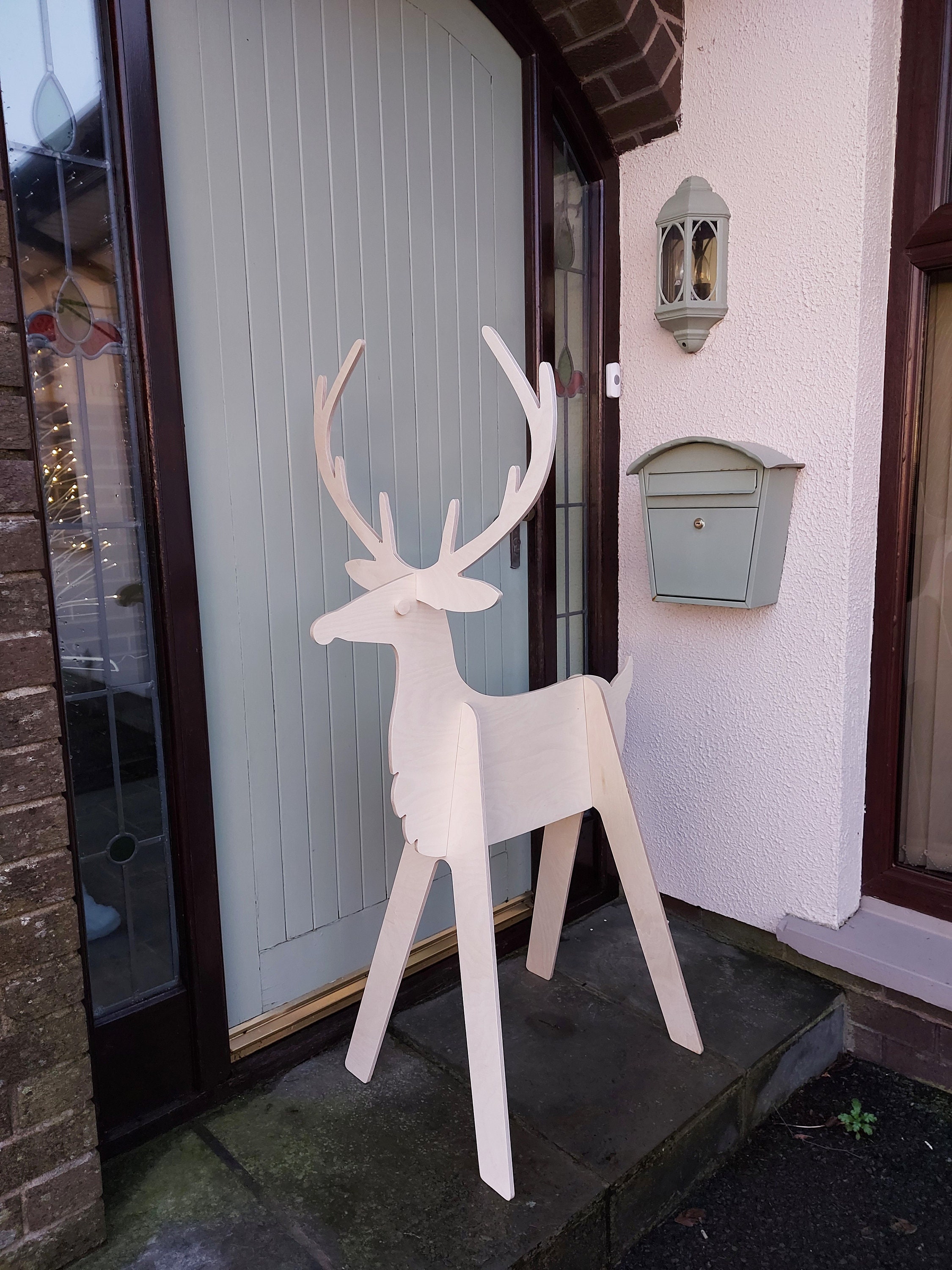 DXF Slot Together Reindeer/ Digital File Reindeers/ SVG Freestanding ...