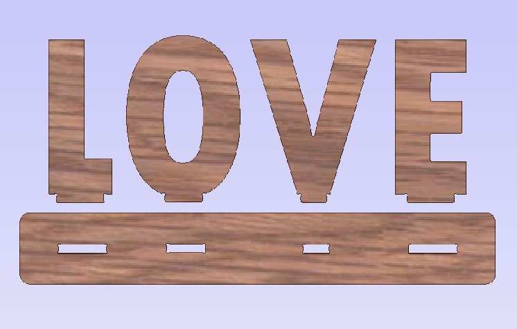 DXF Freestanding Love Letters / CNC Router Cut File/ SVG/ Pdf/ Digital ...