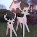 DXF Slot Together Reindeer/ Digital File Reindeers/ SVG Freestanding ...